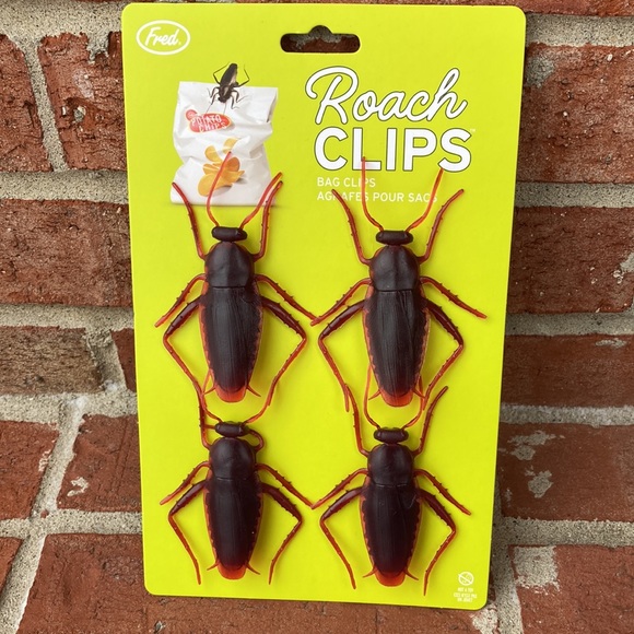 Fred | Kitchen | Fred Novelty Roach Snack Bag Chip Fasteners Clips ...